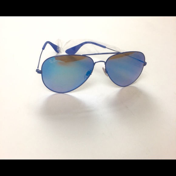 Ray-Ban | Accessories | Rayban Blue Gradient Aviator Flash Sunglasses ...